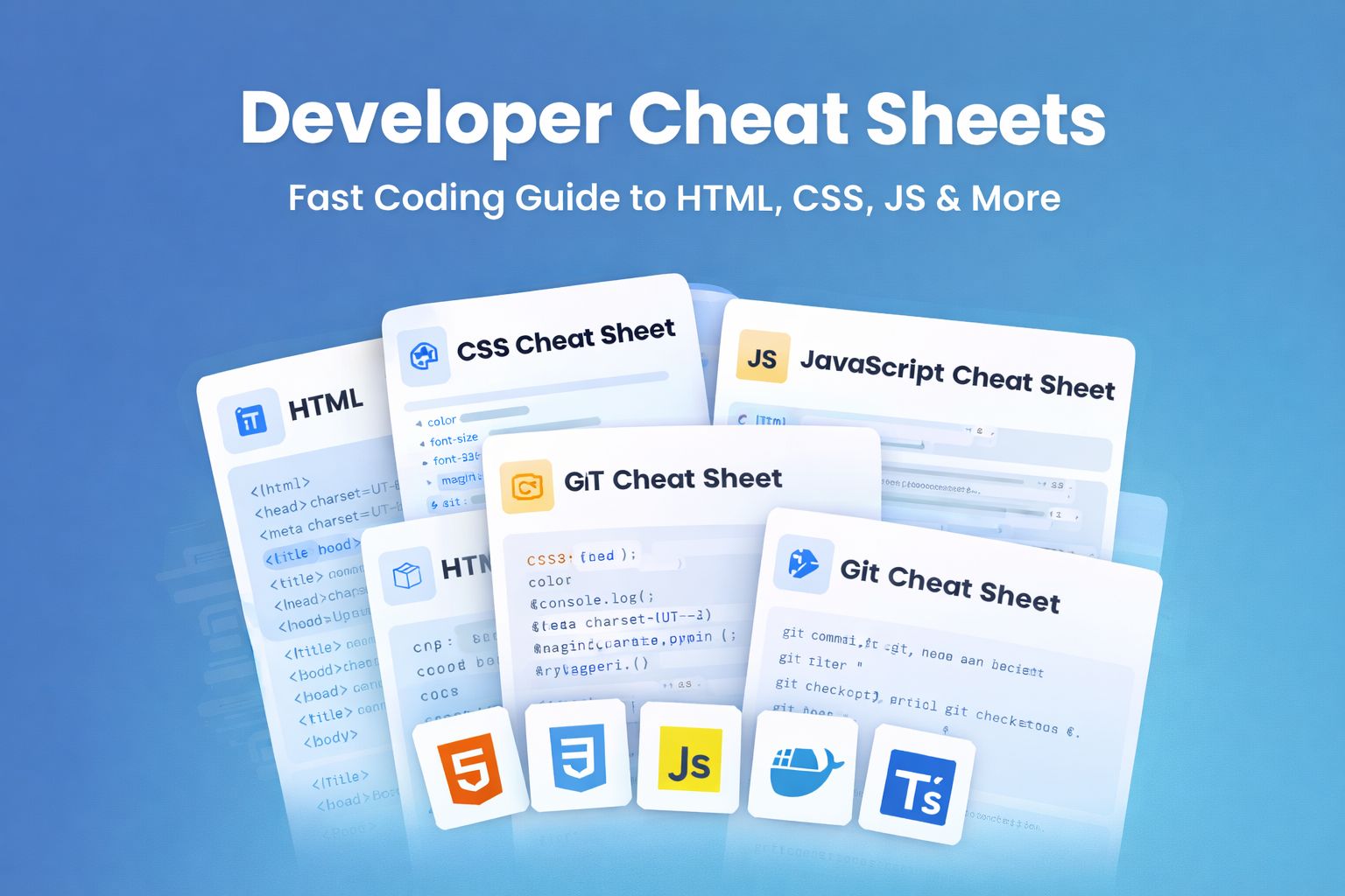 Developer Cheat Sheets – Fast Coding Guide to HTML, CSS, JS & More ...